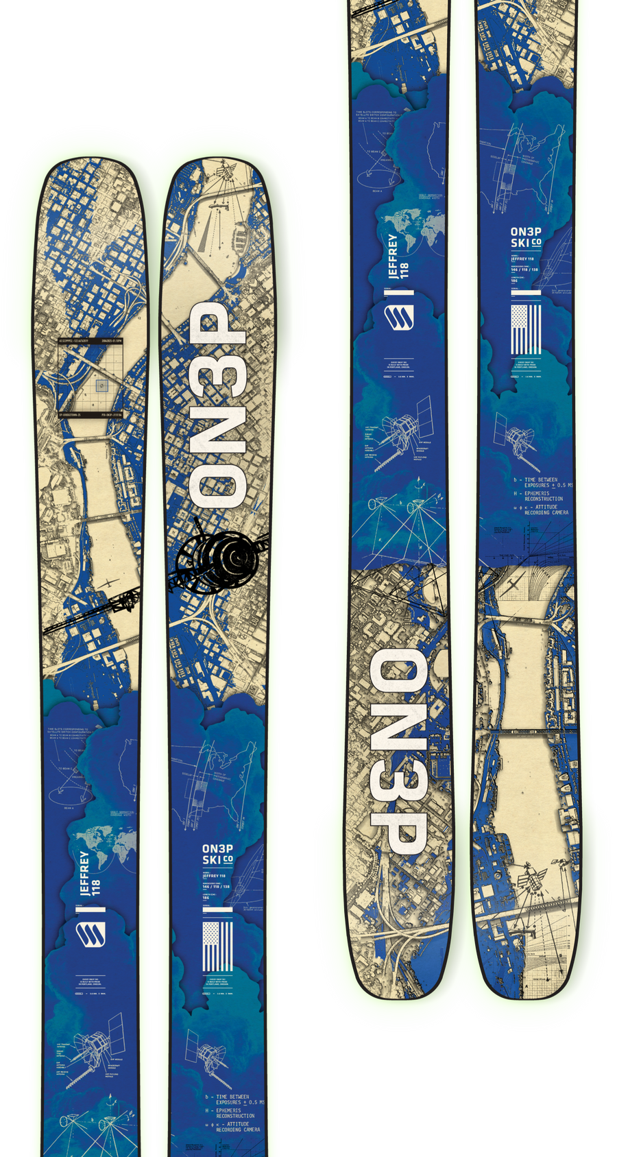 2026 ON3P - JEFFREY 118 - All Mountain Freestyle Skis – ON3P Skis