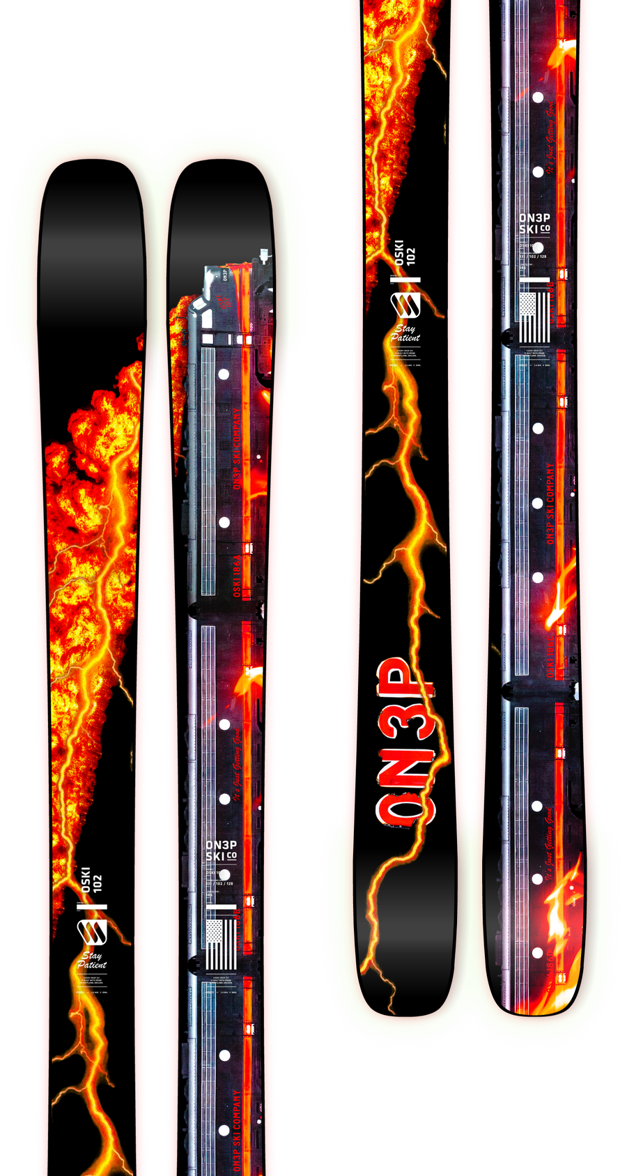 2026 ON3P - OSKI 102 - All Mountain Freestyle Skis – ON3P Skis