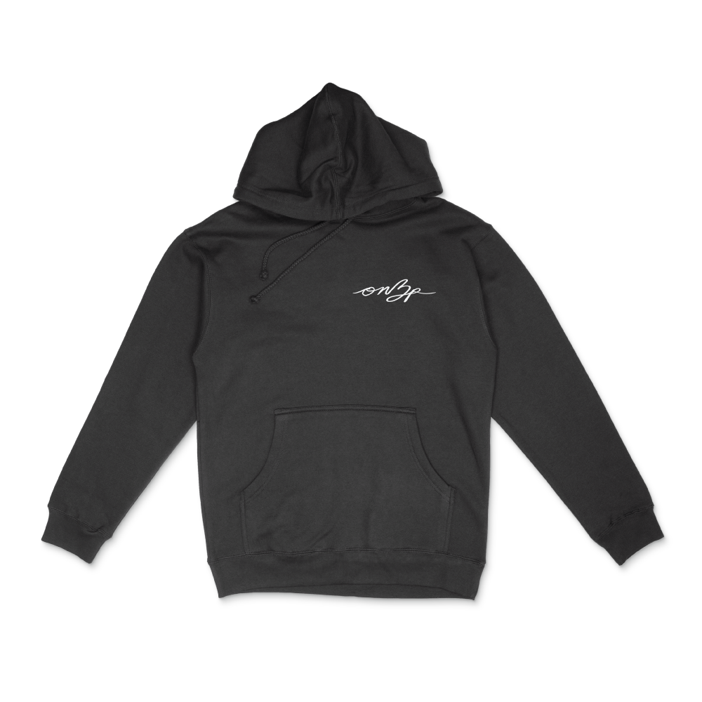 CURSIVE HOODIE - BLACK – ON3P Skis
