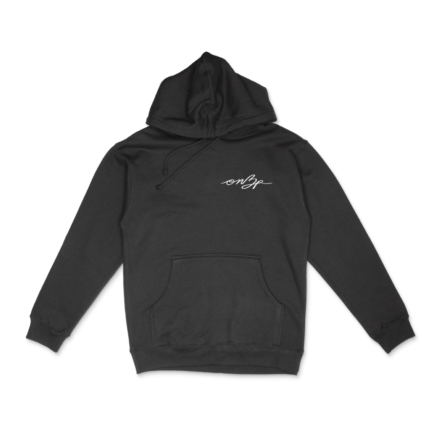 CURSIVE HOODIE - BLACK – ON3P Skis